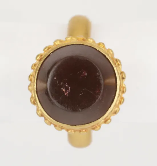 An Early and Rare Byzantine Finger-Ring with High Calyx-Shaped Bezel ...